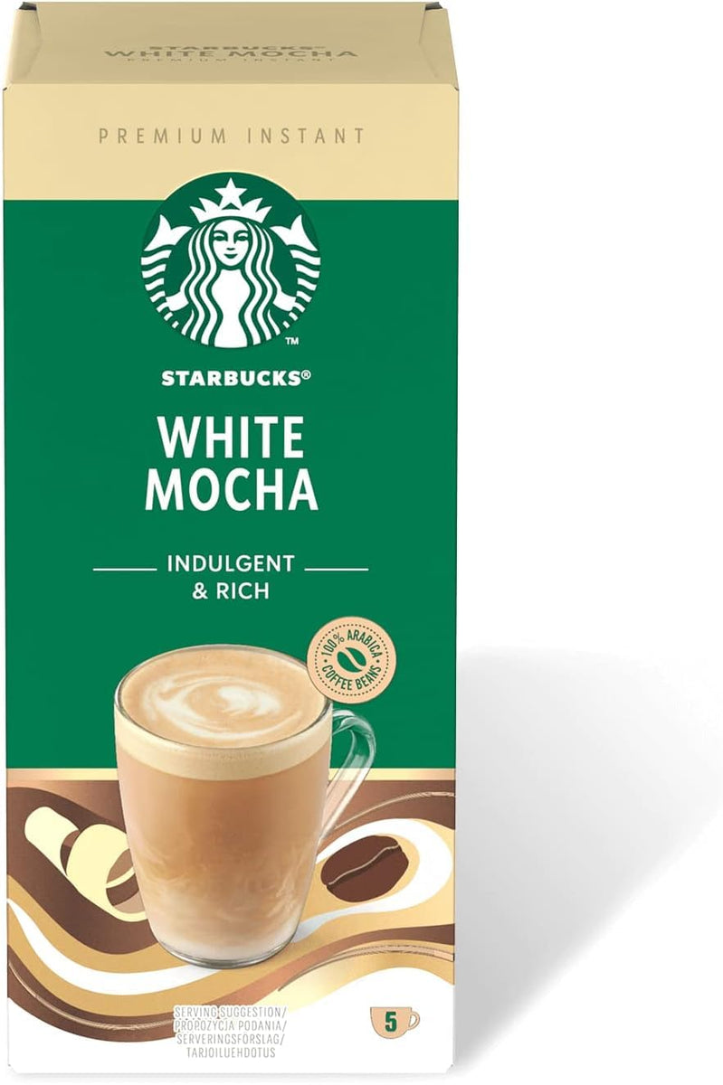 Starbucks White Mocha x5 Premium Instant Coffee Sachets Pack of 6 (Tot
